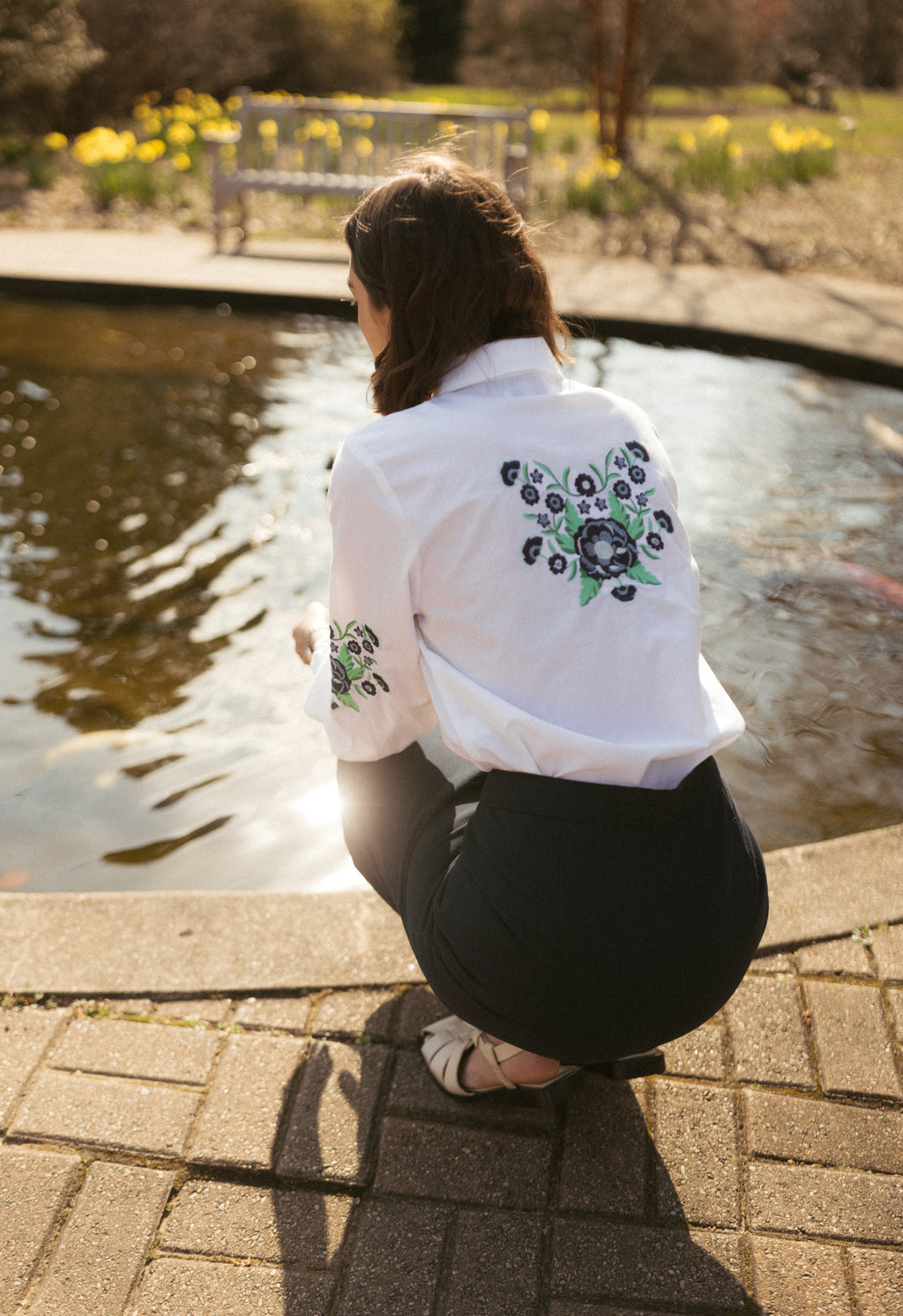 ofd placket front blouse – The Gallery Collection